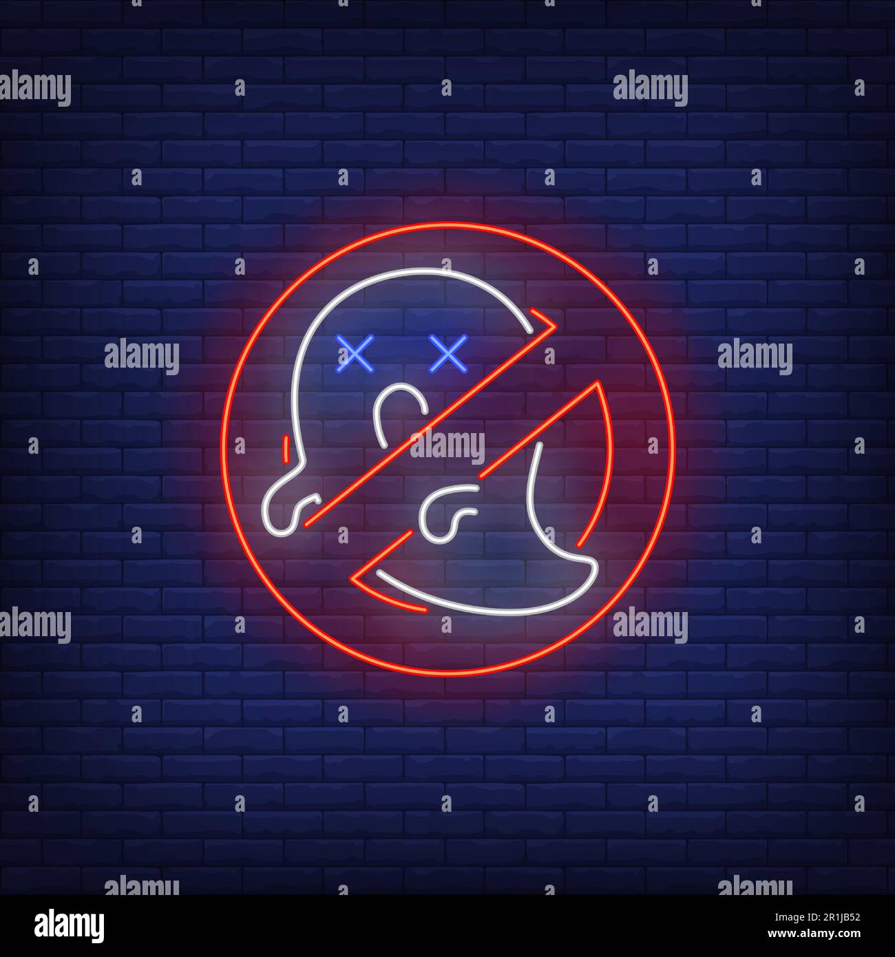 Cute forbidden ghost neon sign Stock Vector Image & Art - Alamy