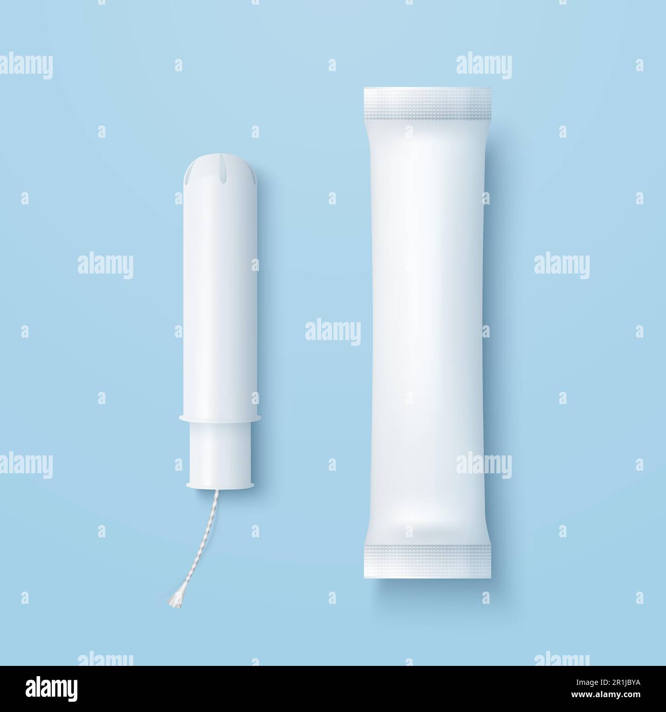Single use plastic tampon Stock Vector Images - Alamy