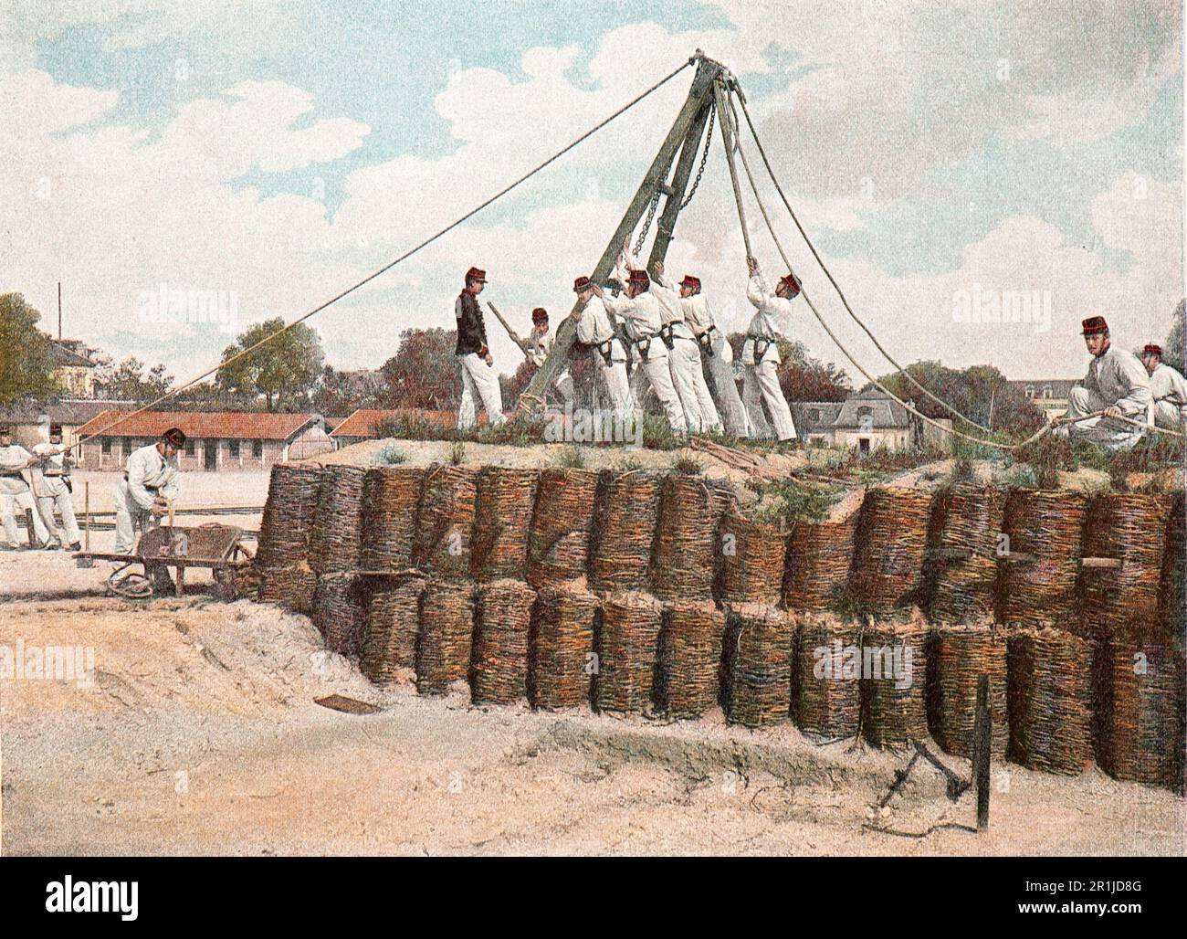 Images taken from the life of a soldier, a french military album that ...