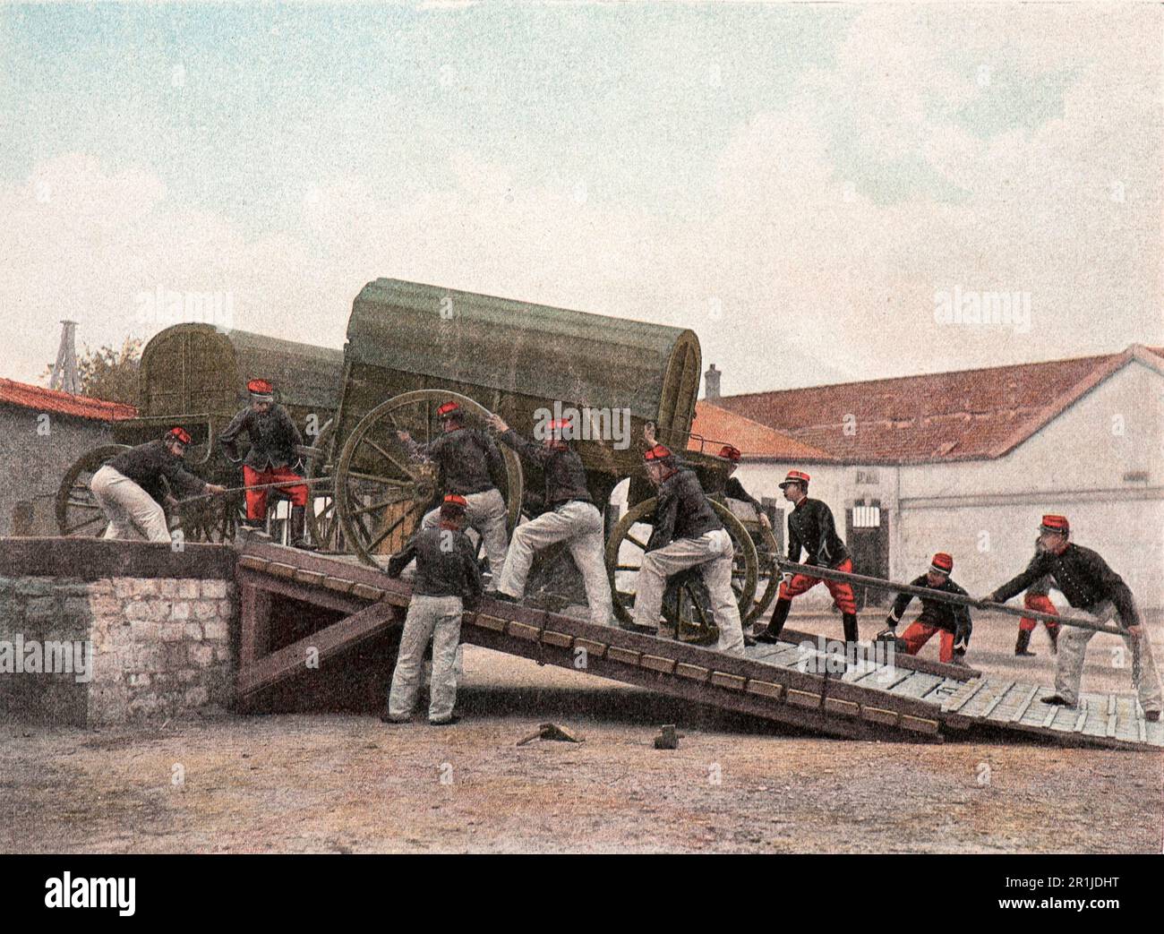 Images taken from the life of a soldier, a french military album that ...