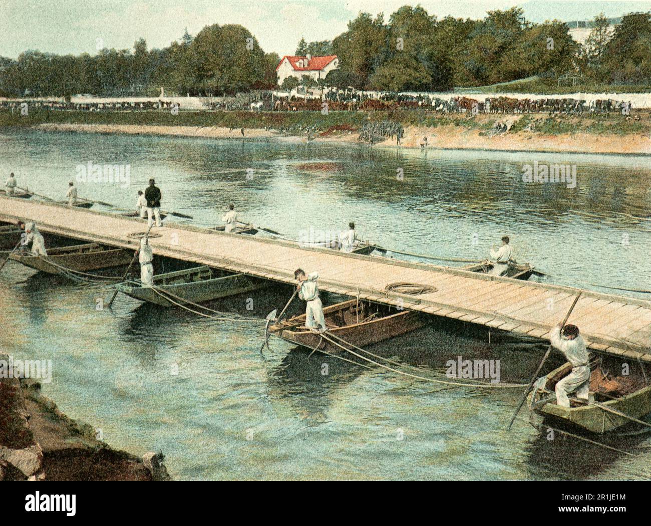 Military pontoon bridge hi-res stock photography and images - Alamy