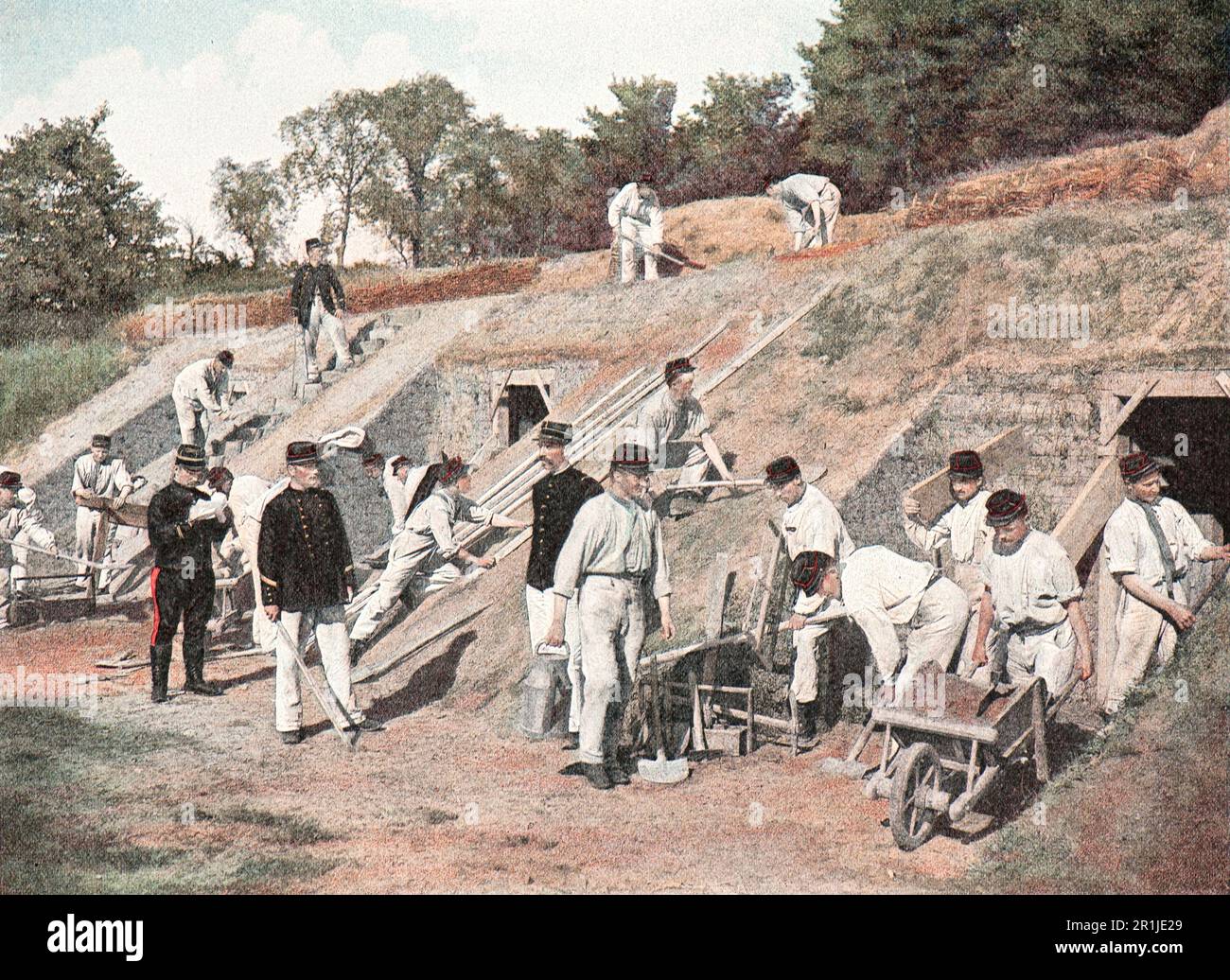 Images taken from the life of a soldier, a french military album that ...