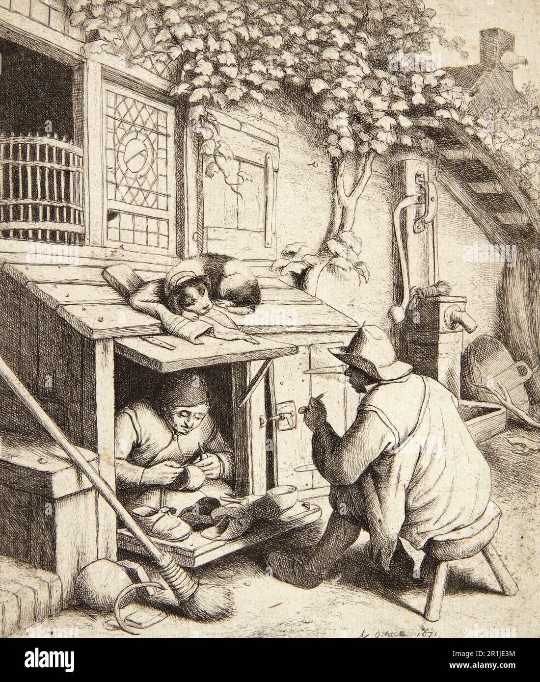 Shoemaker 19th century hi-res stock photography and images - Alamy