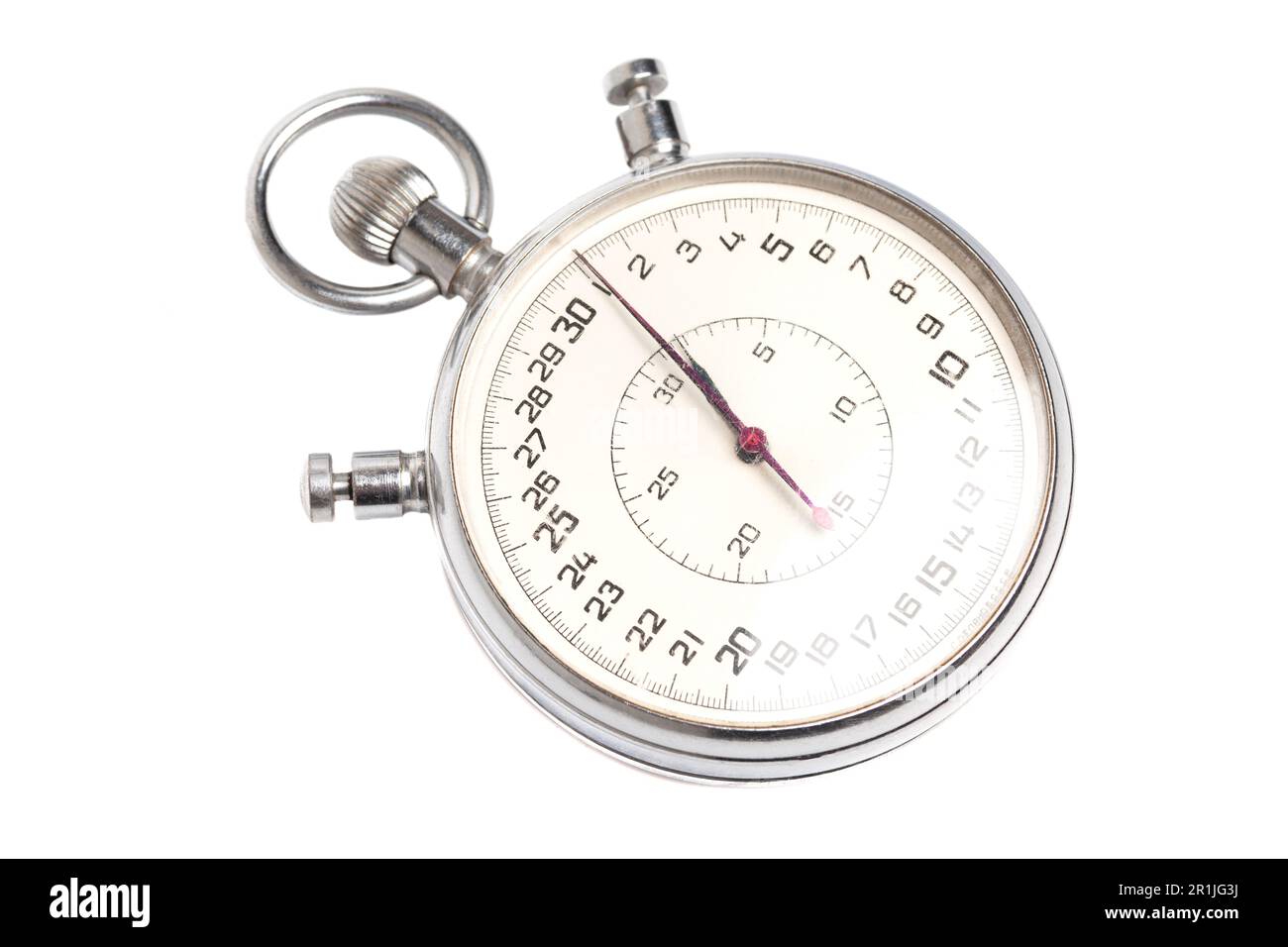 Old stopwatch isolated on white background Stock Photo - Alamy
