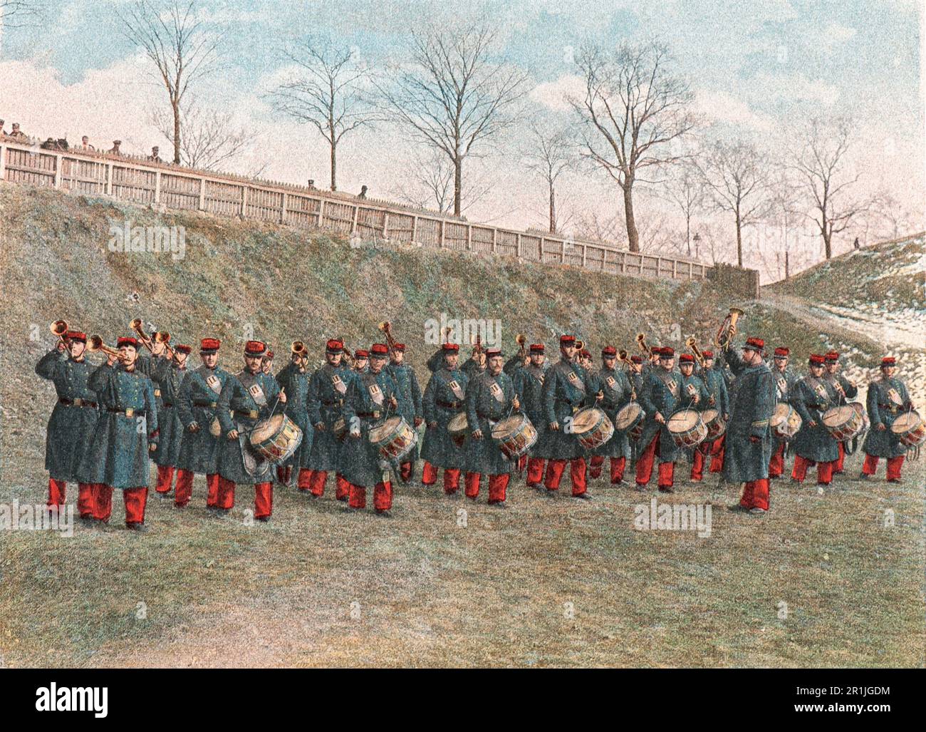 Images taken from the life of a soldier, a french military album that ...