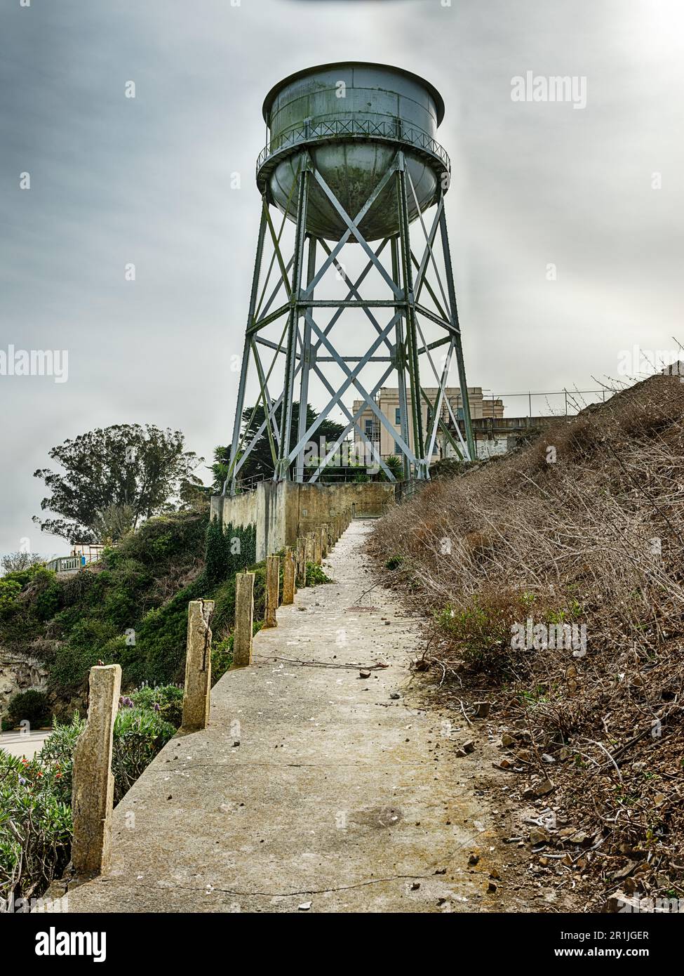Alcatraz water tower hi-res stock photography and images - Alamy