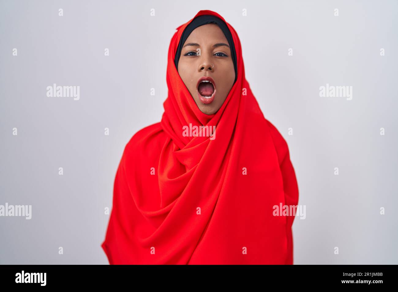 Angry young muslim woman shouting hi-res stock photography and images ...