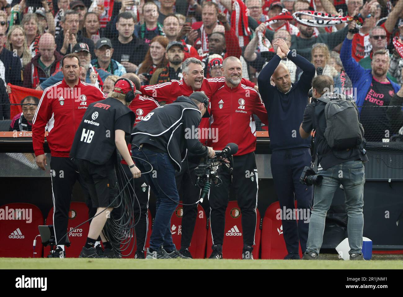 ROTTERDAM - (LR) Feyenoord care taker Jasper van Kempen, Feyenoord ...