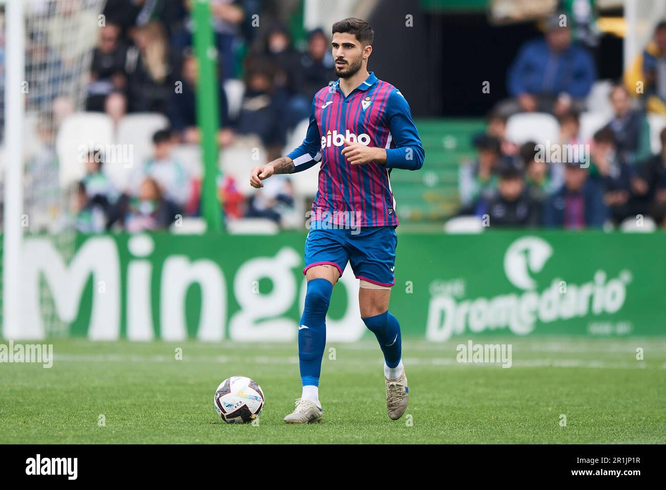 Juan Berrocal of SD Eibar in action during La Liga Smartbank match ...