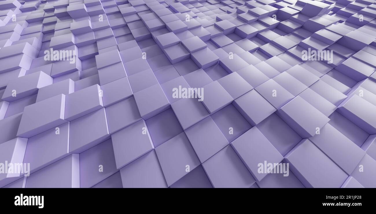 artistic purple abstract background made of squares and rectangles 3d ...