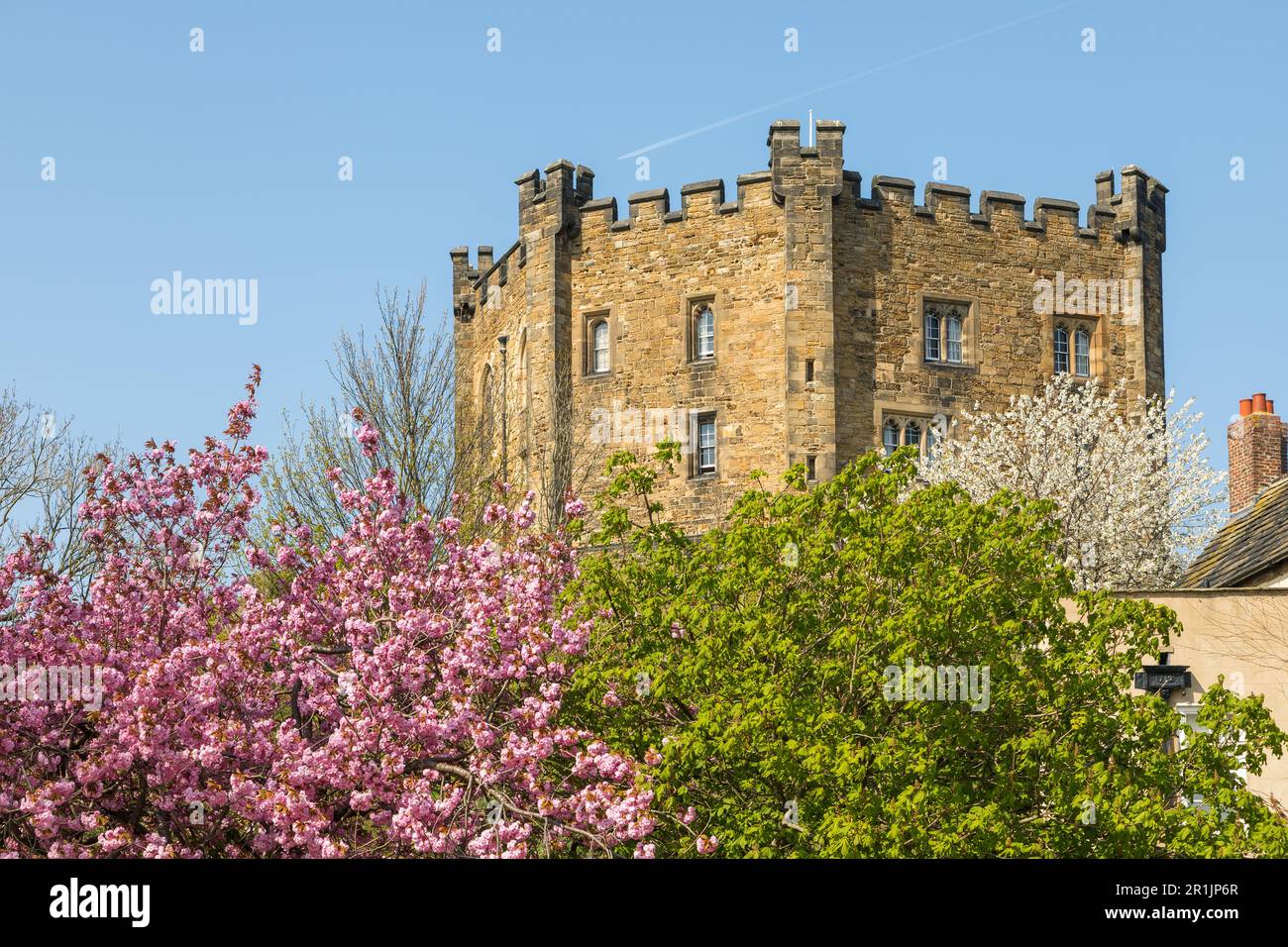 A Norman castle originally built in the 11th century, the Durham Castle ...