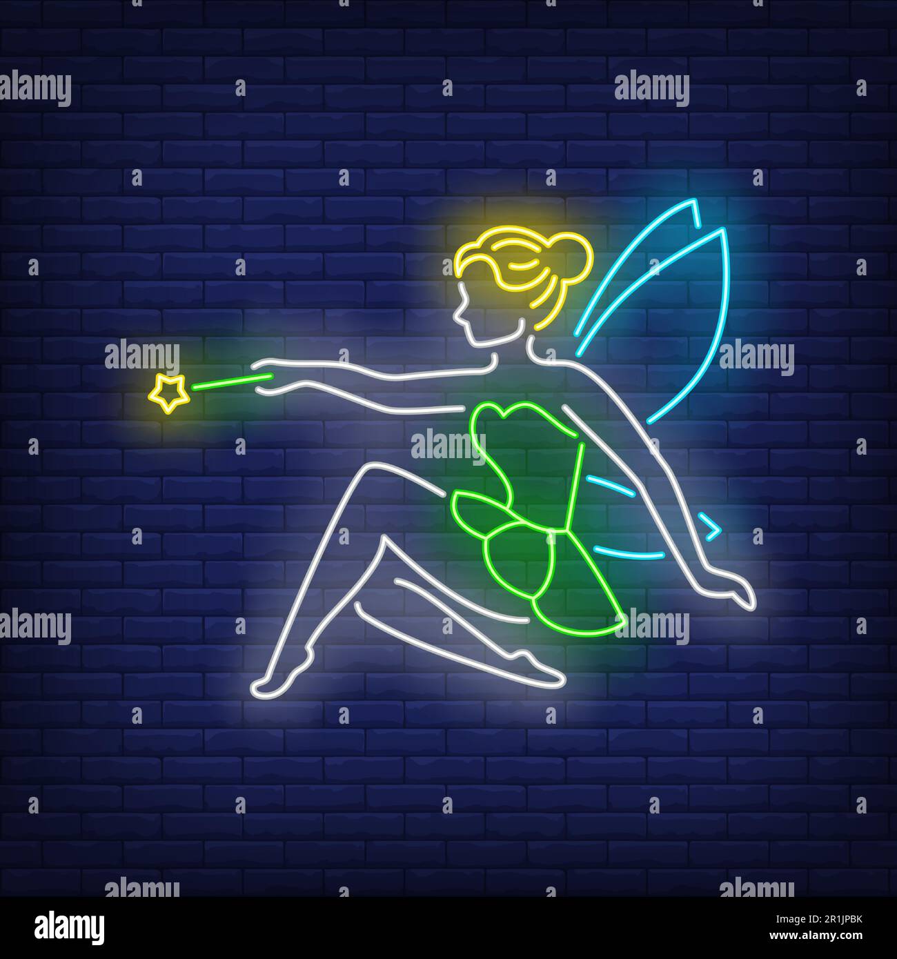 Magic neon sign in Stock Vector Images - Alamy