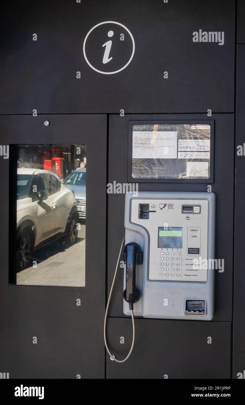 New telephone box Stock Photo - Alamy