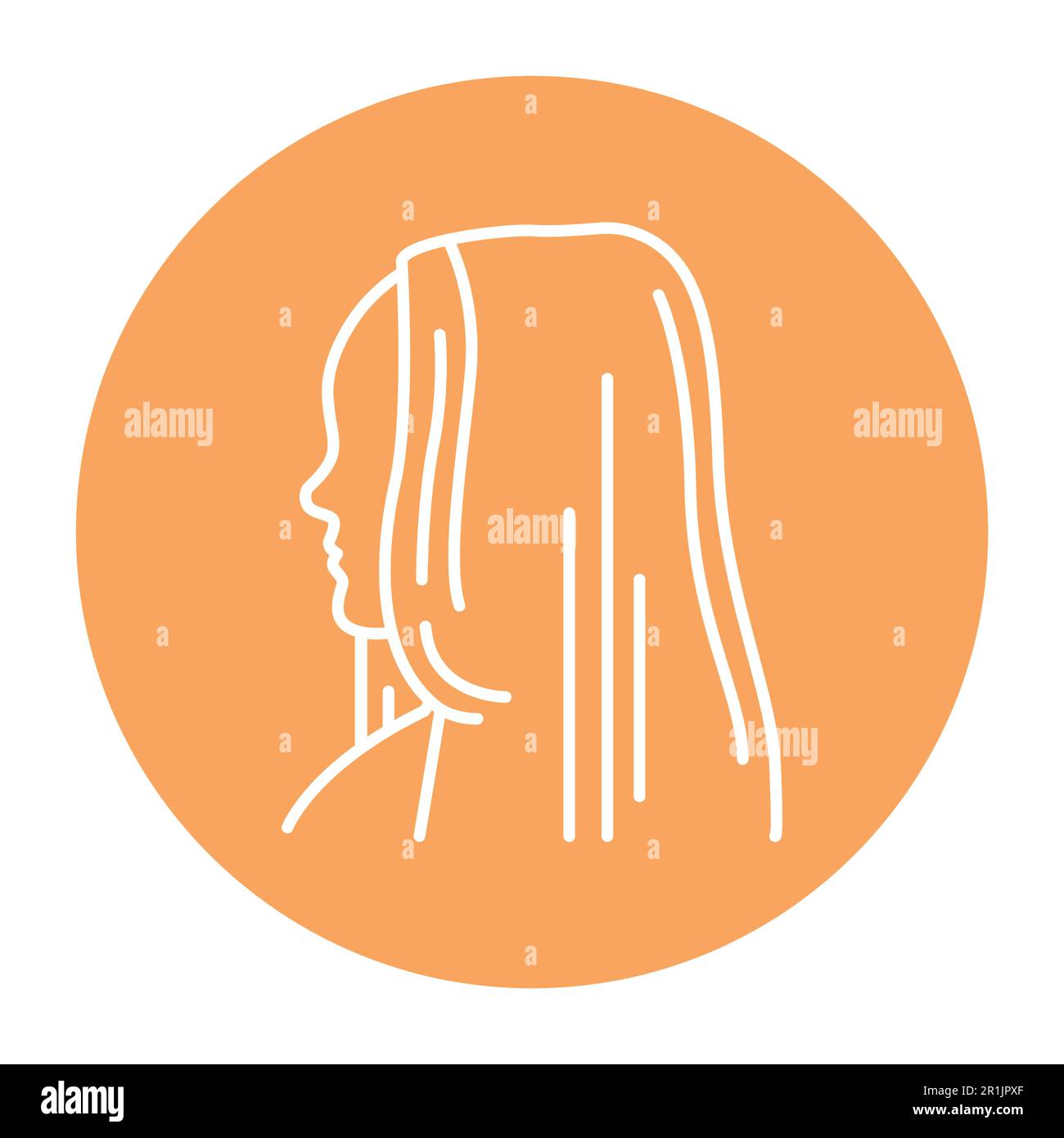 Straight hair Stock Vector Images - Alamy