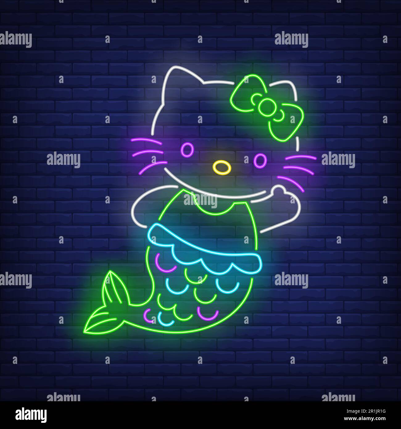 Mermaid tail banner Stock Vector Images - Alamy