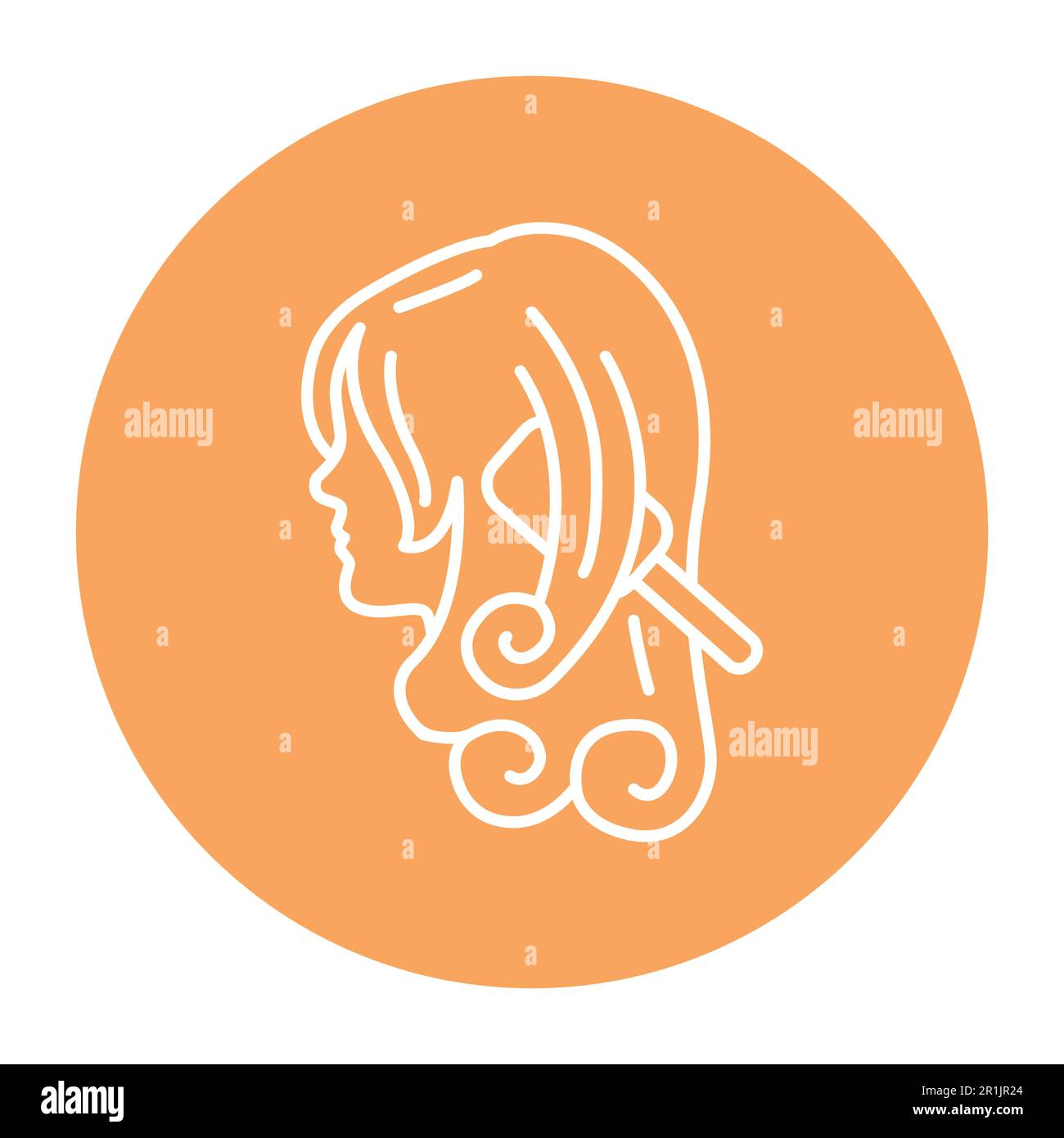 Beautiful womans hair Stock Vector Images - Alamy