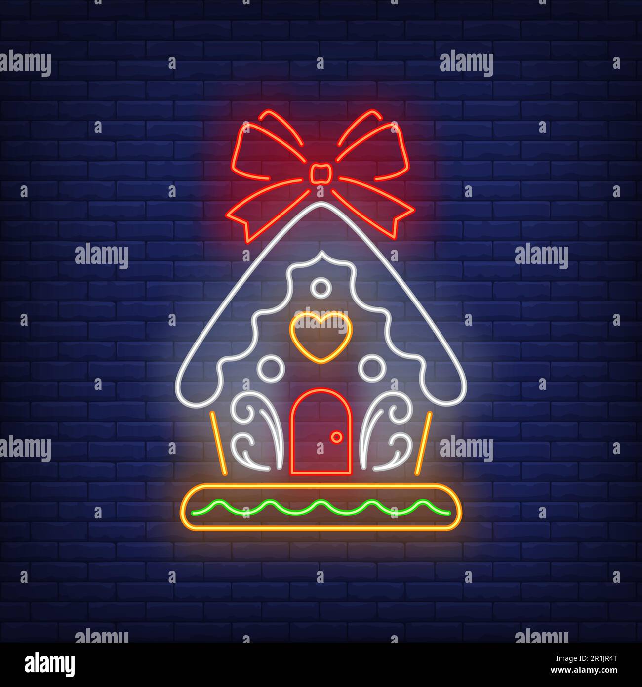 House with red bow Stock Vector Images - Alamy