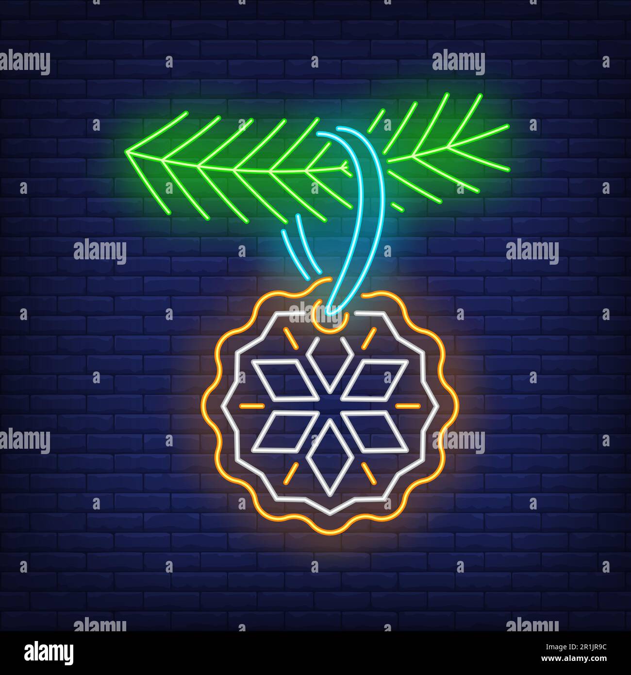 Christmas cookie neon sign Stock Vector Image & Art - Alamy