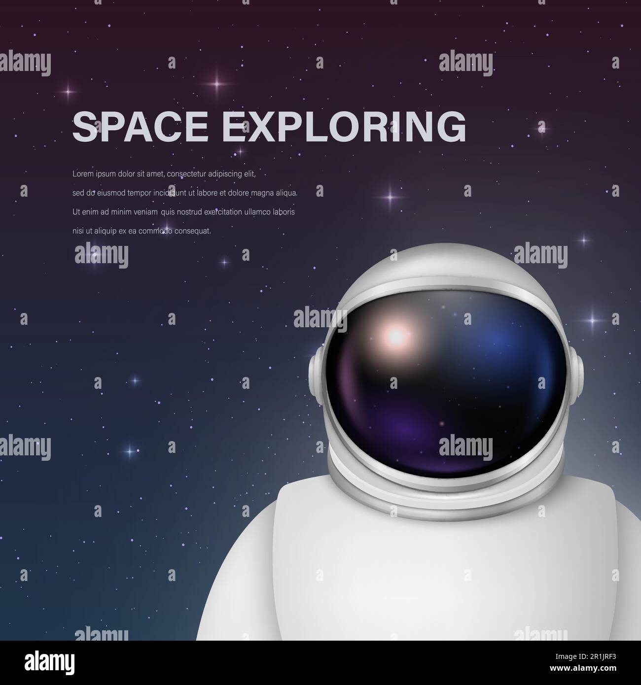 Realistic astranaut helmet Stock Vector Images - Alamy