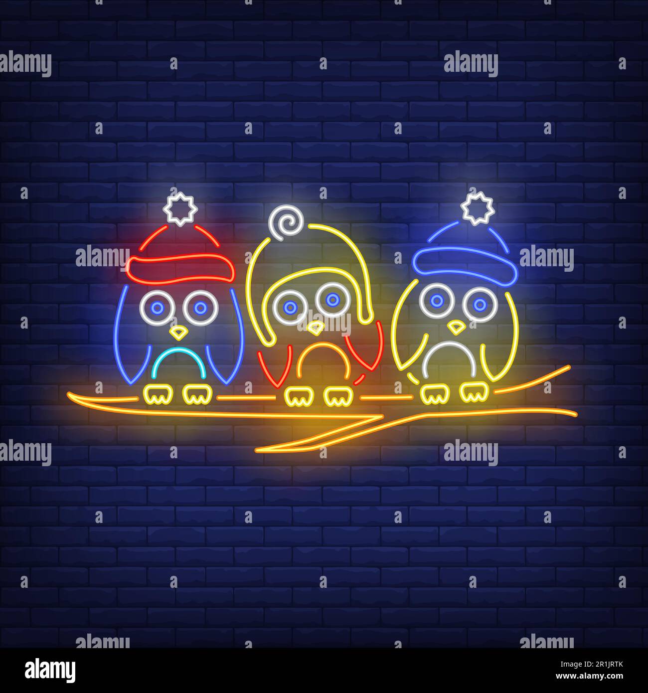 New year neon label on Stock Vector Images - Alamy