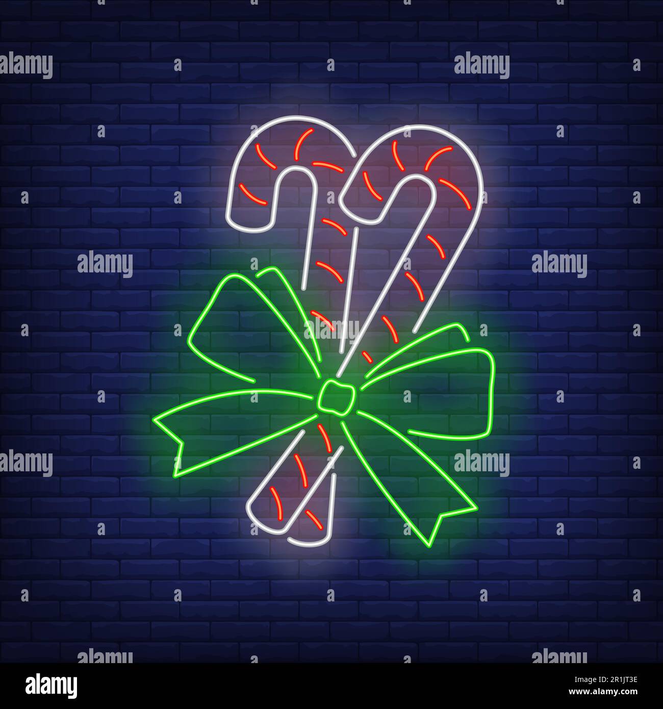 Candy canes neon sign Stock Vector Image & Art - Alamy