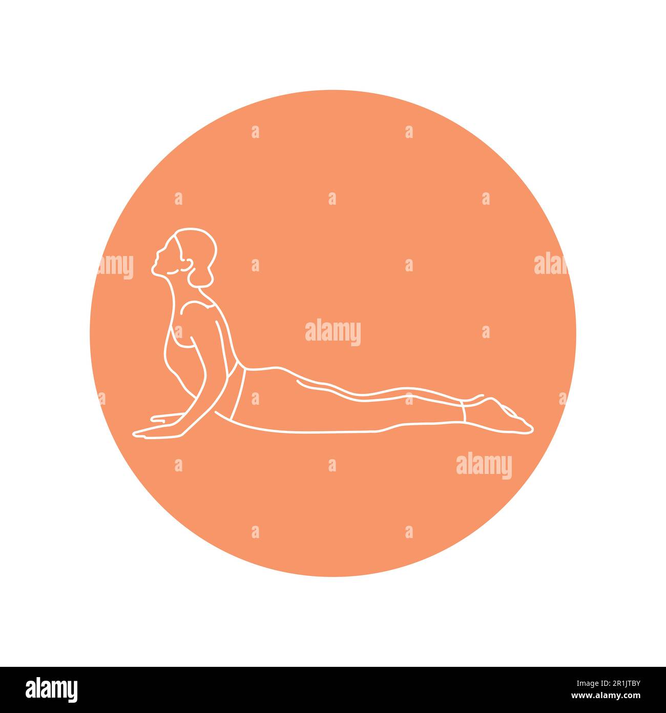 Bhujangasana vector vectors hi-res stock photography and images - Alamy