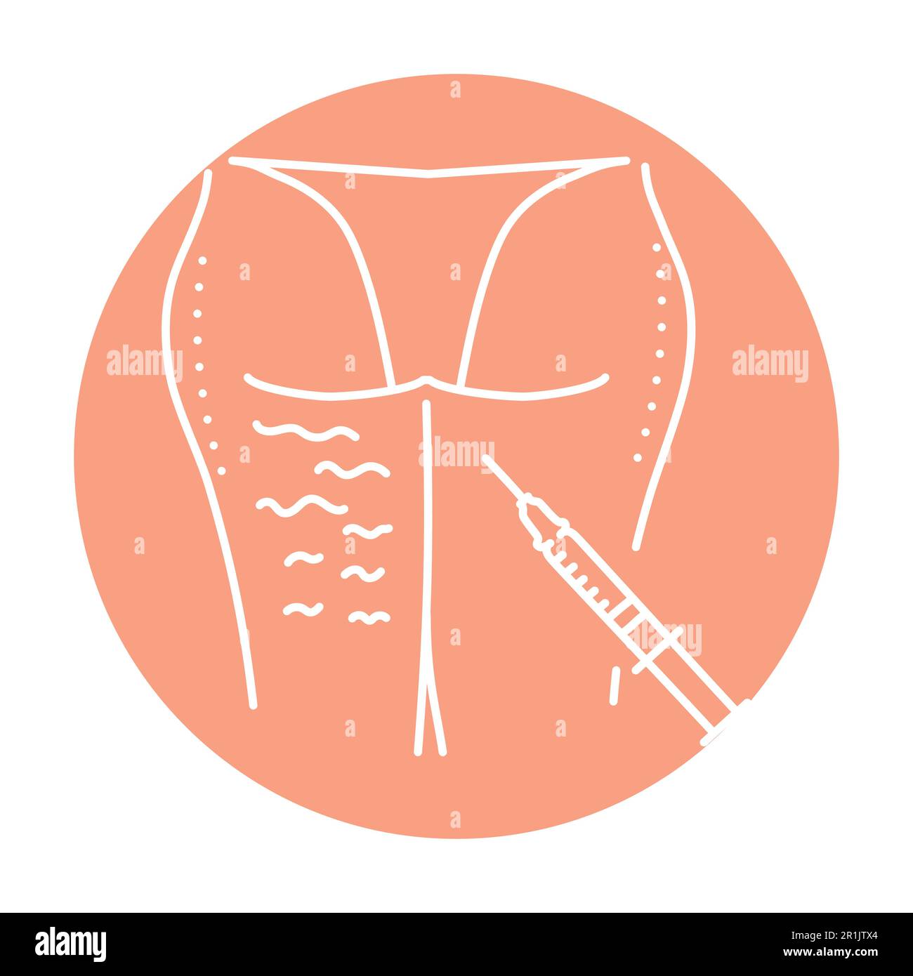 Buttocks injection woman Stock Vector Images - Alamy