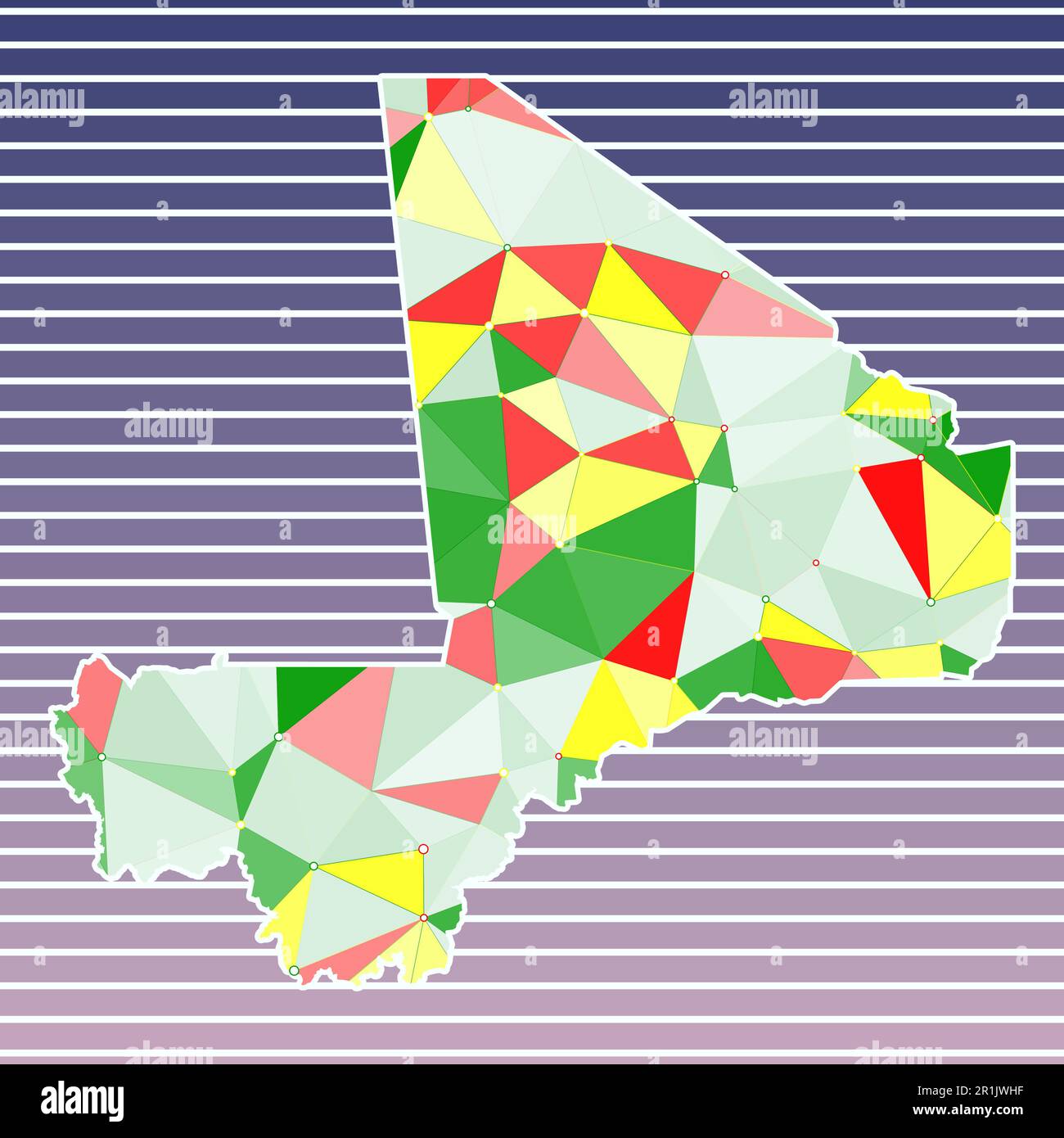 Mali vector illustration. Mali design on gradient stripes background ...