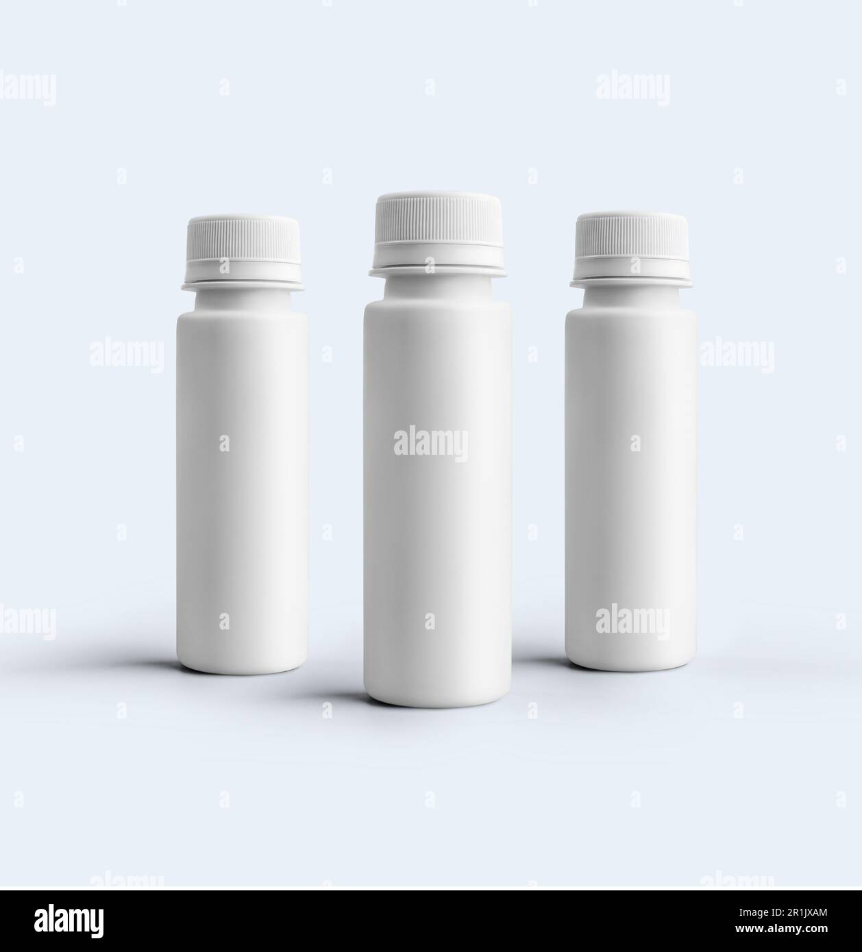 3D rendering blank white cosmetic powder bottle with plastic cap ...