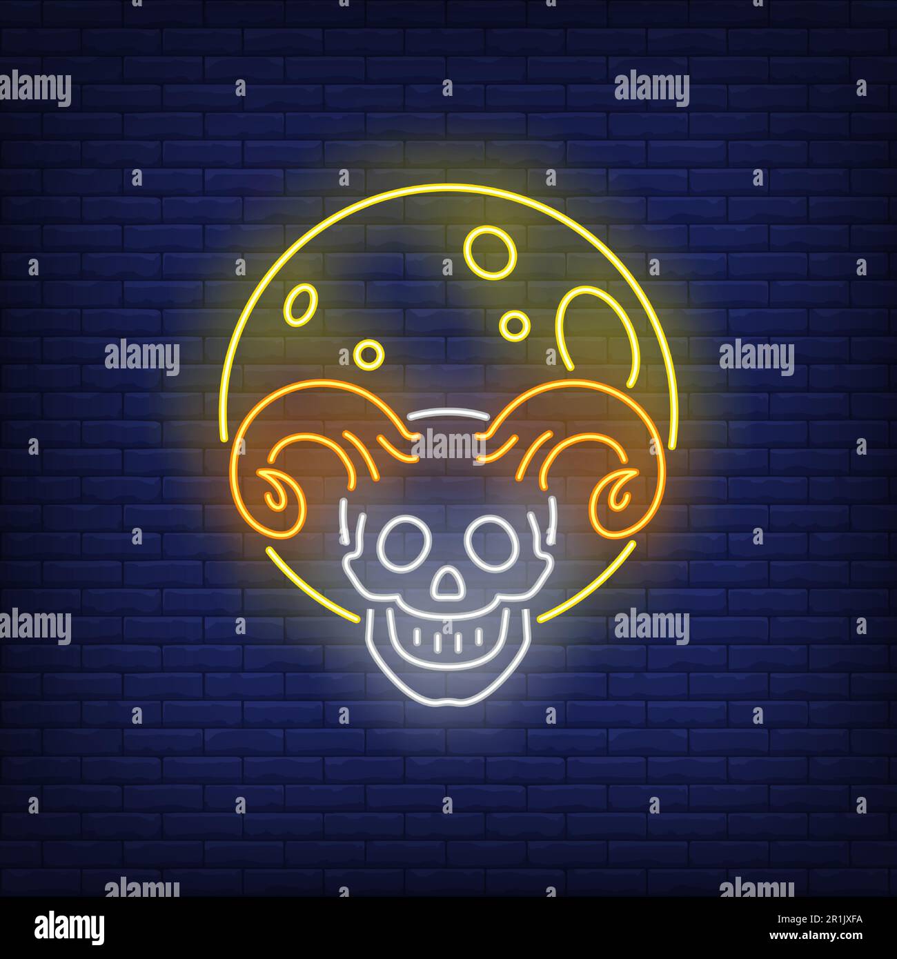 Neon devil horns hi-res stock photography and images - Alamy