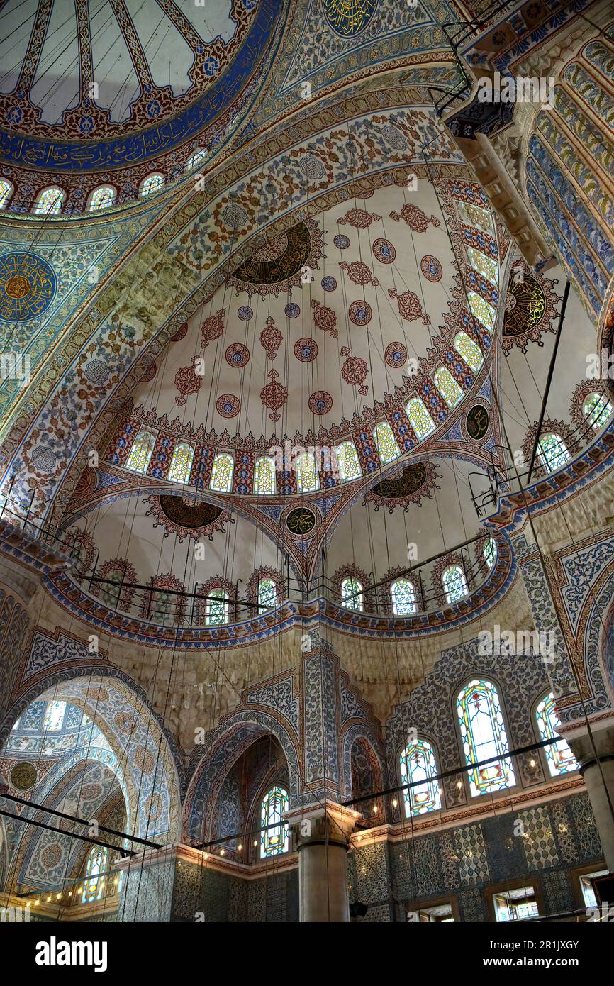Sultan Ahmed Mosque, Sultan Ahmet Camii, Blue Mosque, Istanbul, Turkey, UNESCO World Heritage ...