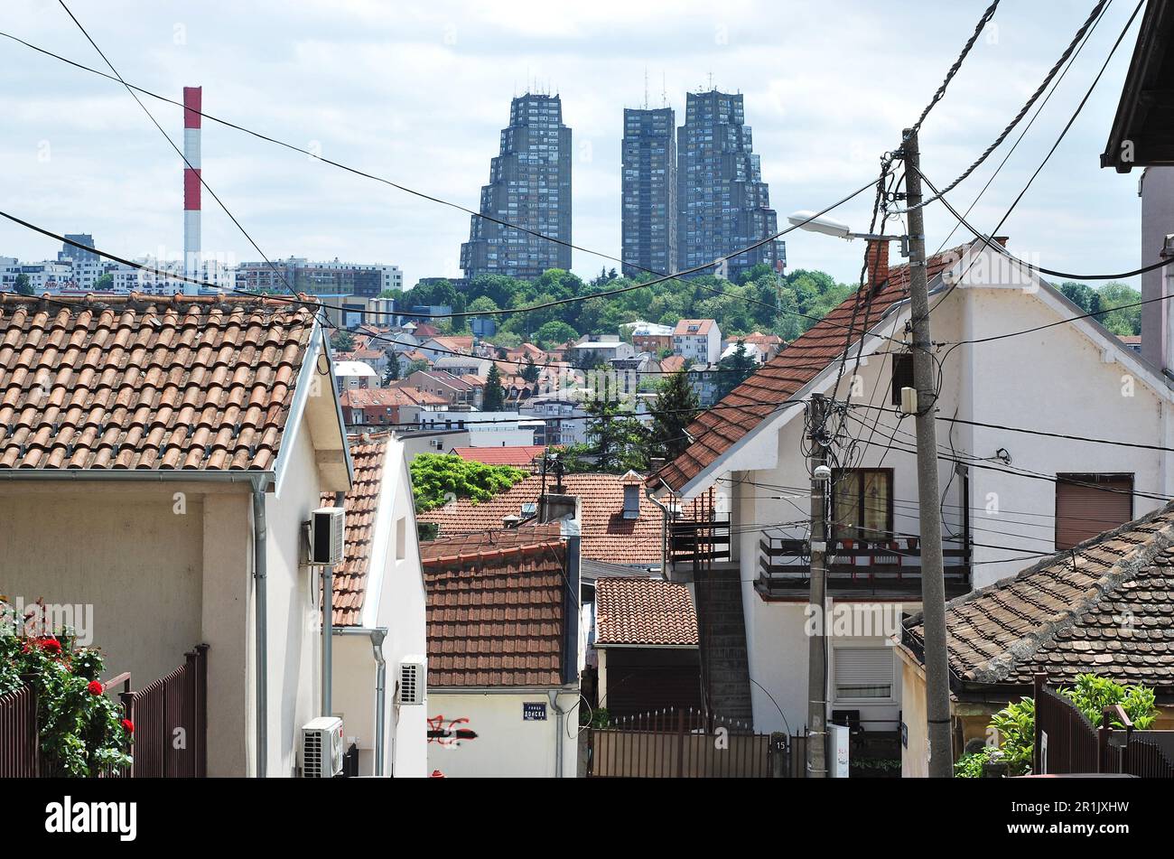 Suburbs of Belgrade city Stock Photo - Alamy