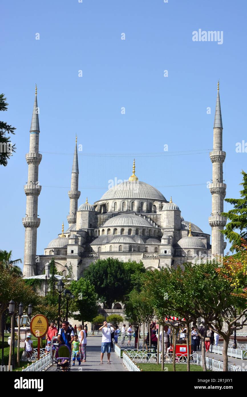 Sultan Ahmed Mosque, Sultan Ahmet Camii, Blue Mosque, Istanbul, Turkey, UNESCO World Heritage ...