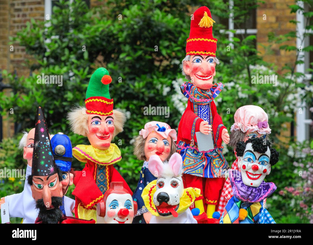 London, UK. 14th May, 2023. Beautiful hand carved puppets at Bryan ...