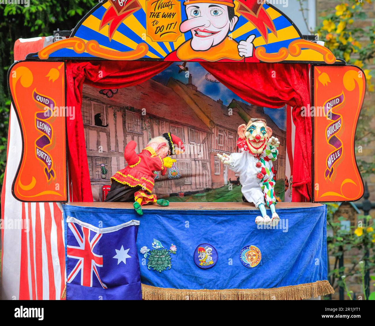 London, UK. 14th May, 2023. One of several colourful Punch and Judy ...