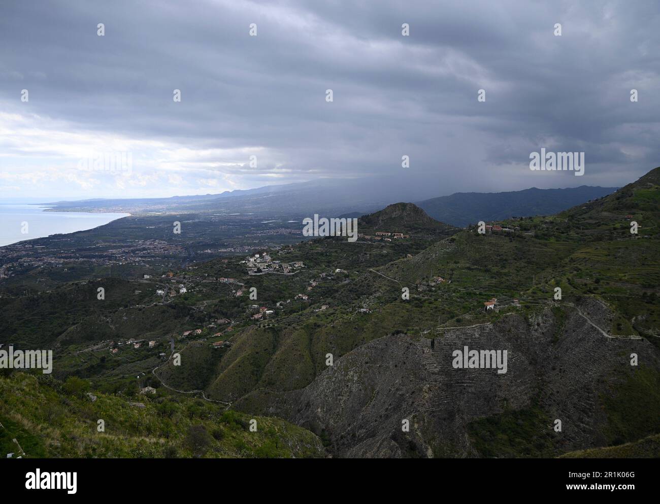 Landscape with scenic view of the mountains as seen from the Sentiero ...