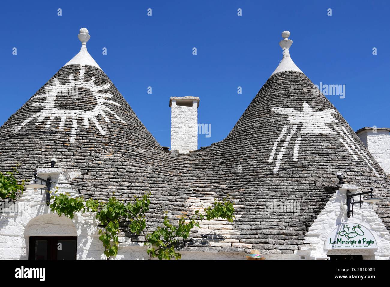 Magic symbols on trulli hi-res stock photography and images - Alamy