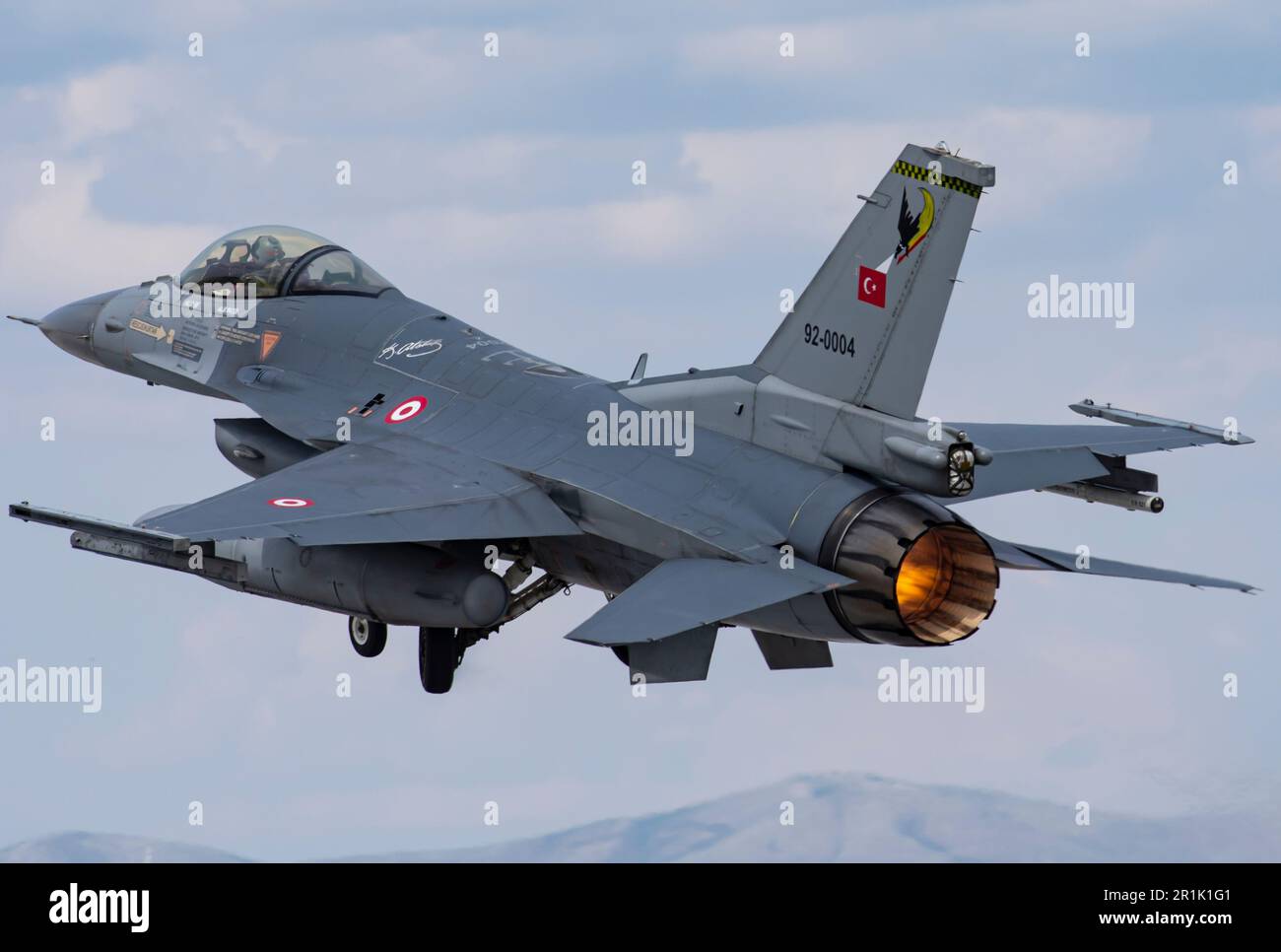 F-16C block 40 Fighting Falcon Take off Konya Anatolian eagle Exercises ...