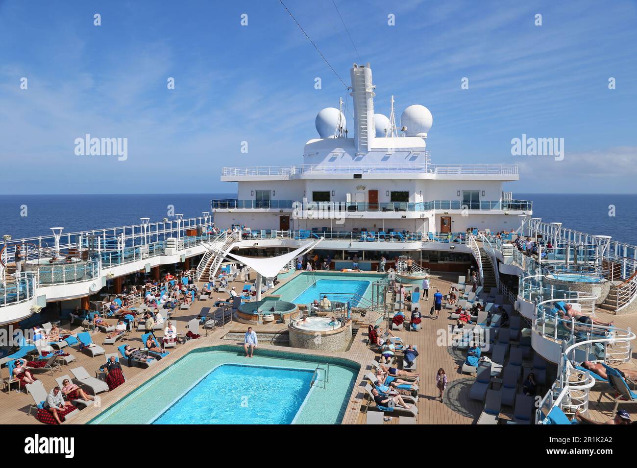 Topdeck Pools, Enchanted Princess, Princess Cruises, Mediterranean Sea ...