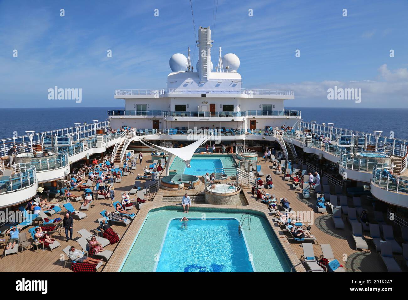 Topdeck Pools, Enchanted Princess, Princess Cruises, Mediterranean Sea ...