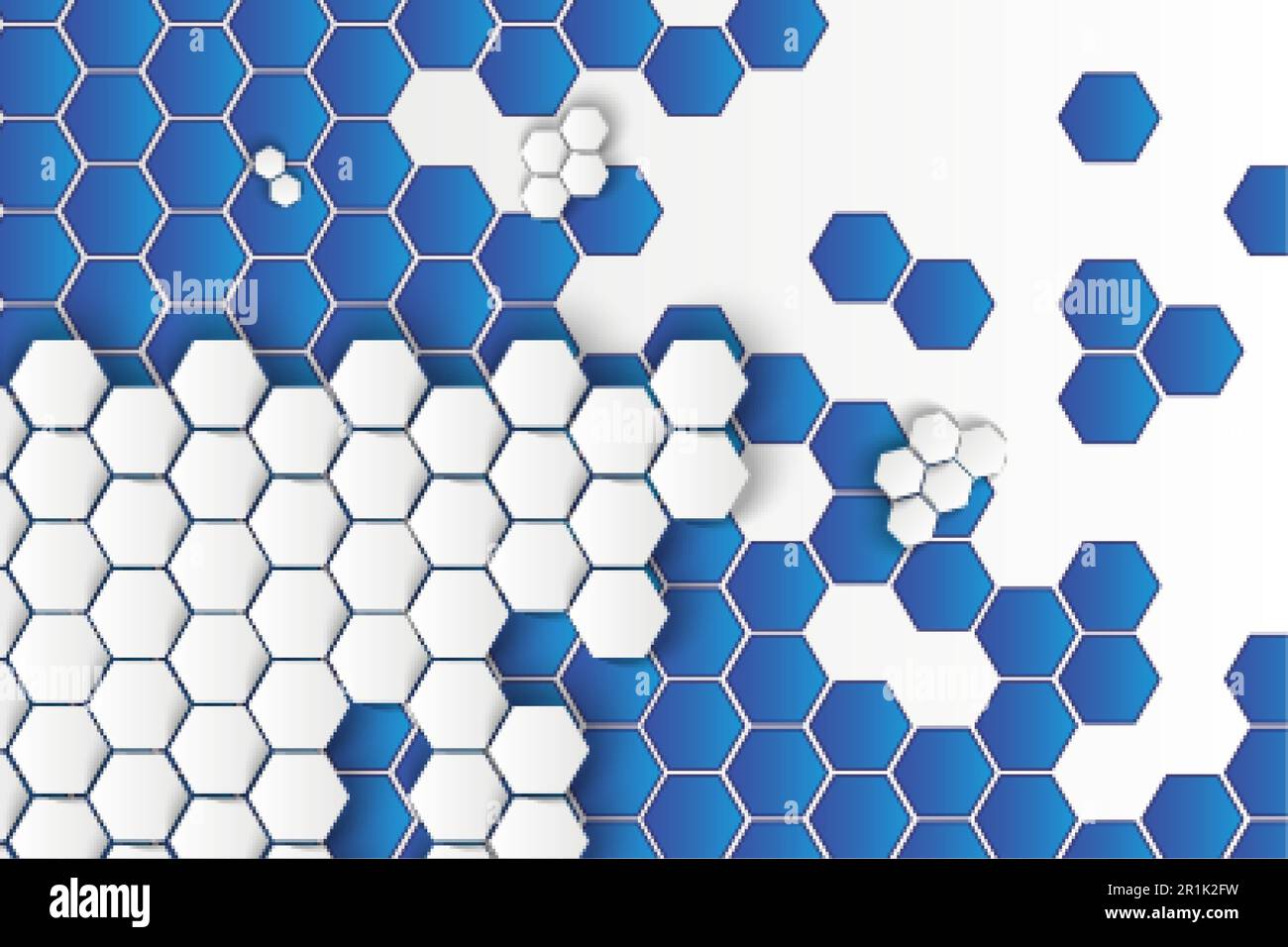 Geometric Hexagon Abstract Background Template. Creative Technology or Science Backdrop Concept ...