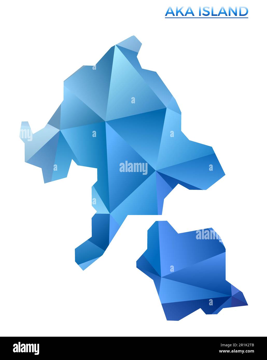 Aka island map hi-res stock photography and images - Alamy