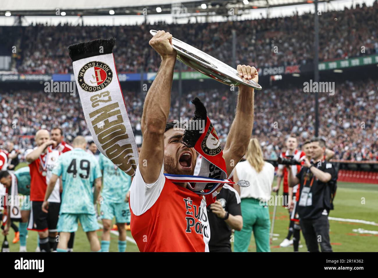 ROTTERDAM - Alireza Jahanbaksh of Feyenoord with the bowl during the ...