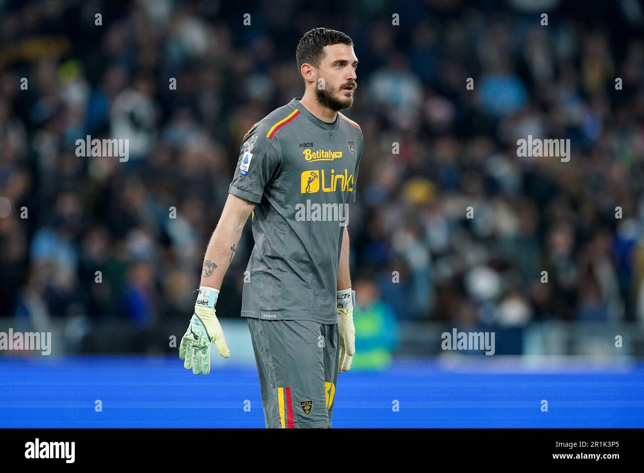 Rome, Italy. 12th May, 2023. Wladimiro Falcone of US Lecce looks on ...