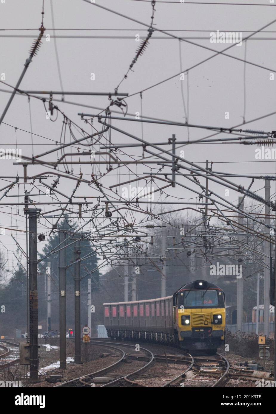 Colas Rail Freight class 70 diesel locomotive 70806 on the west coast ...