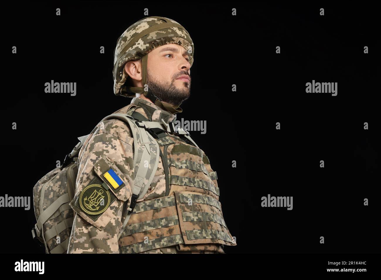 Black backpack military hi-res stock photography and images - Alamy