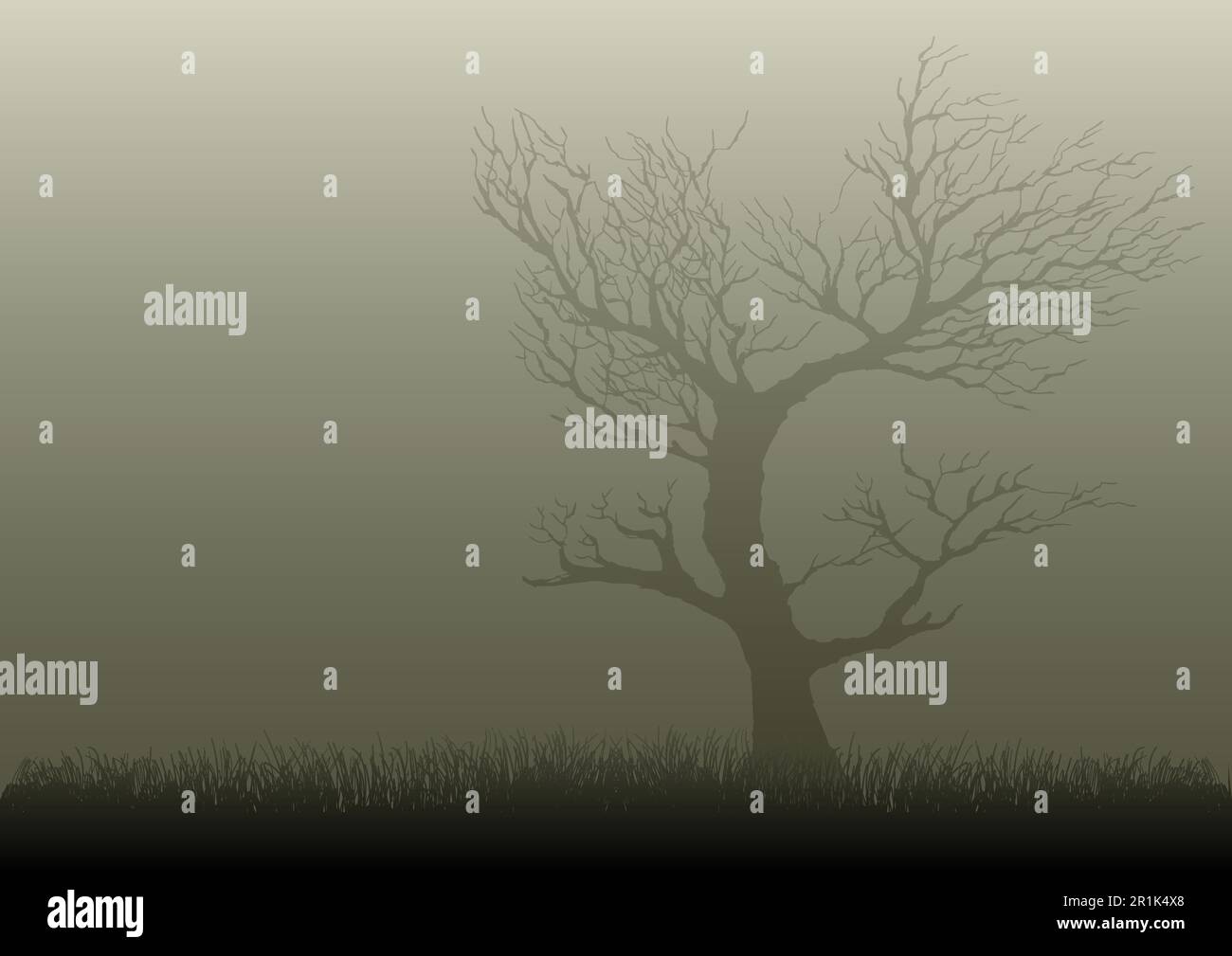 Horror creepy night in Stock Vector Images - Alamy