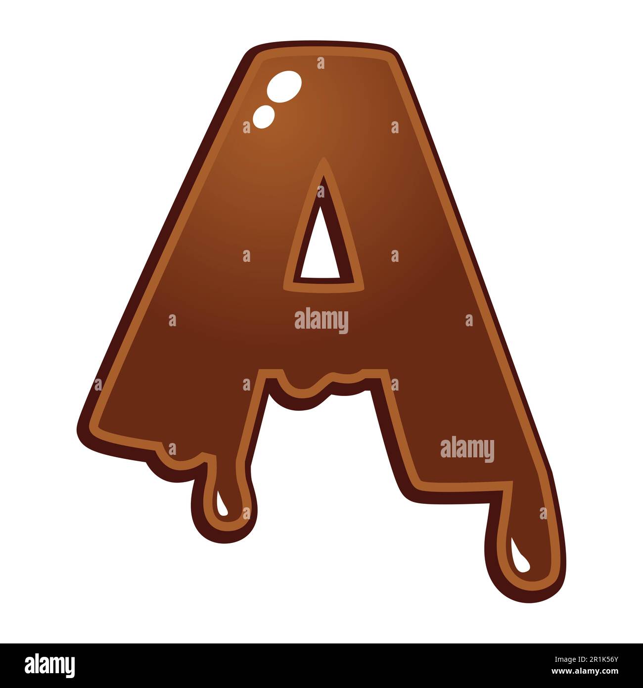 Chocolate melt font type letter A Stock Vector Image & Art - Alamy