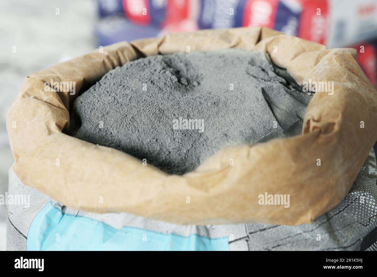 Cement bag mixing hi-res stock photography and images - Alamy
