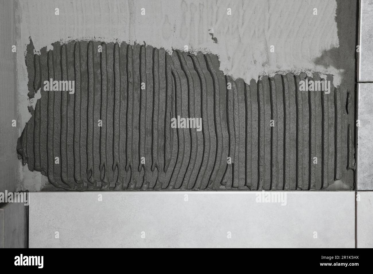 Plaster cement texture surface, Building and construction process Stock ...